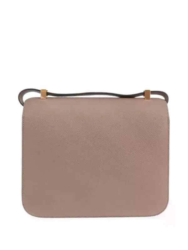 Hermès 2017 Constance Epsom Leather Shoulder Bag - Grey