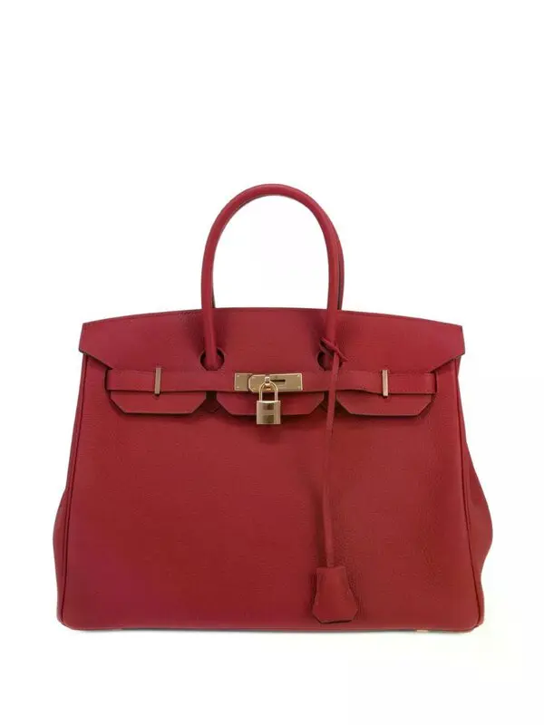 Hermès 2019 35 Birkin Tote Bag - Red