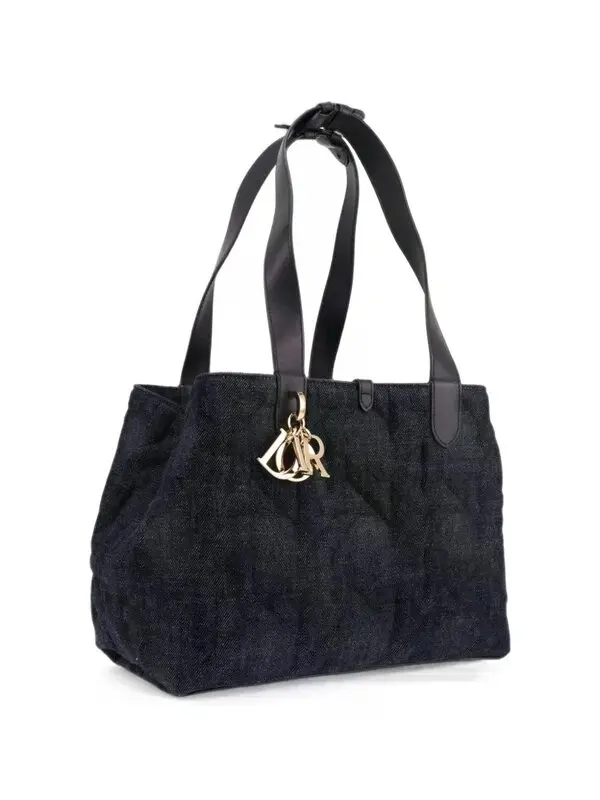 Dior 20020s Medium Toujours Leather-trim Tote Bag