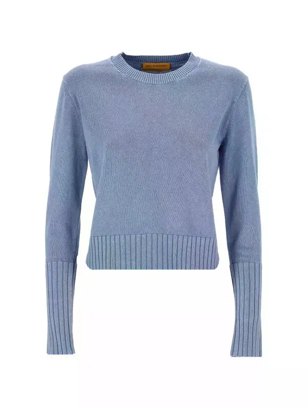 Guest In Residence Ribbed-knit Crew-neck Sweater