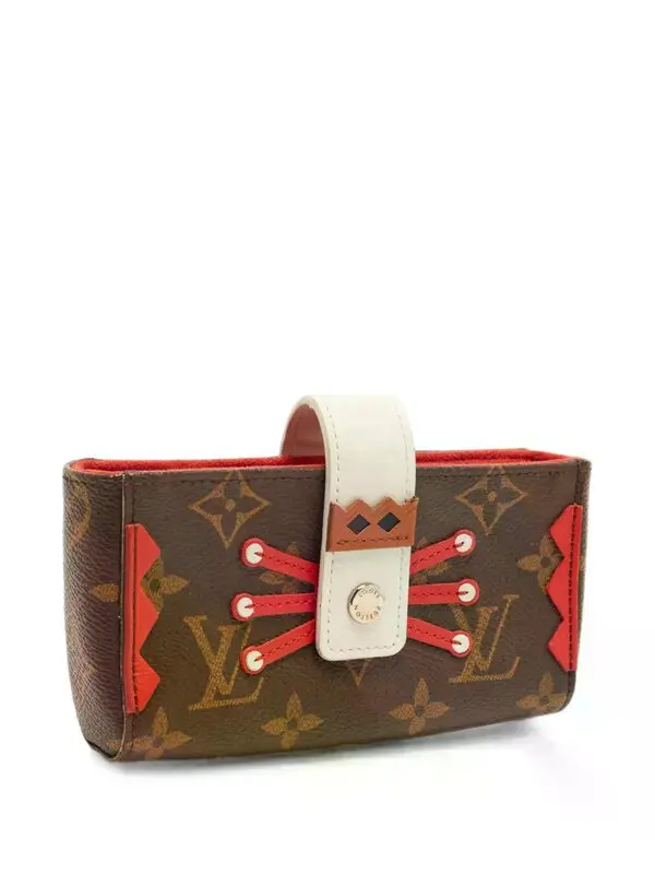 LOUIS VUITTON Tribal Mask Monogram Canvas Pouch