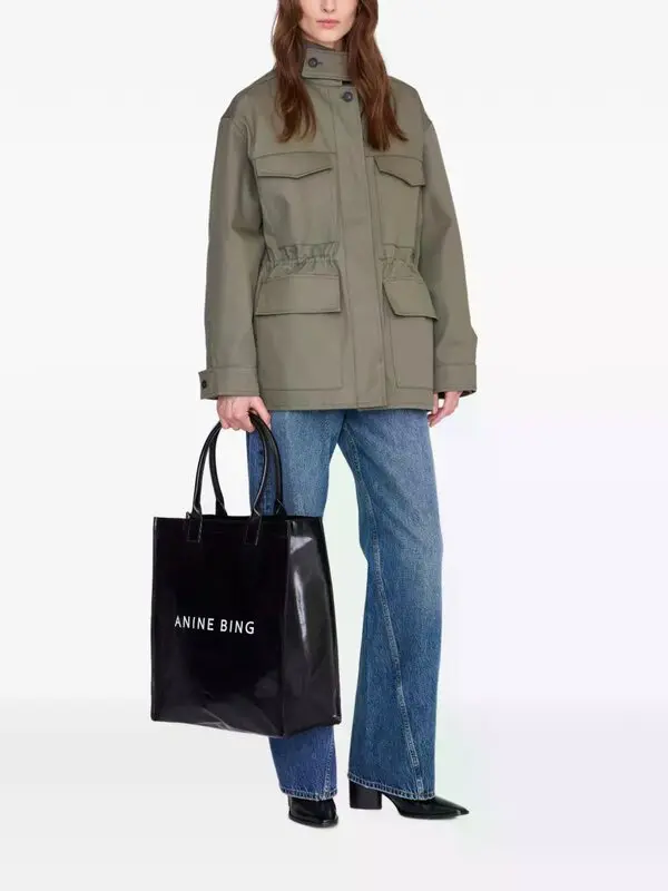 ANINE BING Leonie Coated Canvas Tote