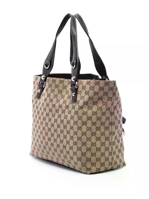Gucci Gg Canvas Icon Bit Tote Bag
