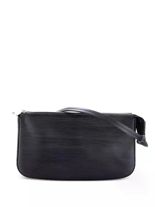 LOUIS VUITTON Pochette Accessoires Nm Epi Leather Clutch Bag - Black
