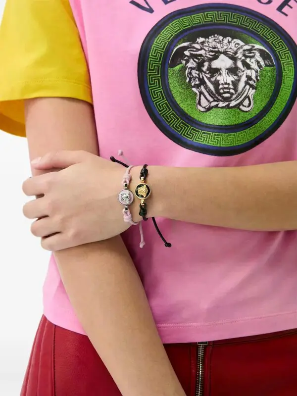 Versace Medusa Leather Bracelet