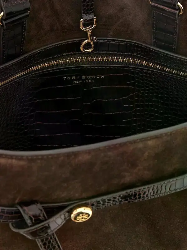 Tory Burch Romy Suede Bauletto Bag