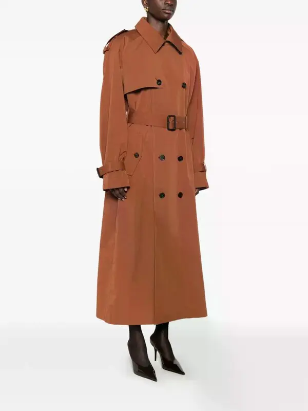 Saint Laurent Double-breasted Belted Trench Coat