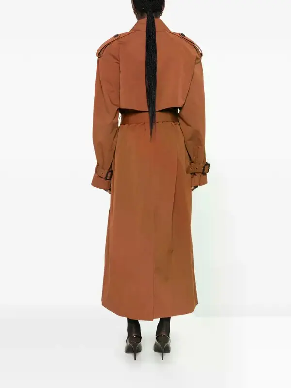 Saint Laurent Double-breasted Belted Trench Coat