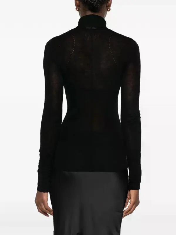 Elisabetta Franchi Wool Turtleneck Top