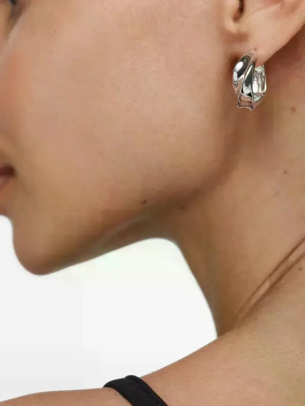 Monica Vinader Nomade Hoop Earrings - Silver