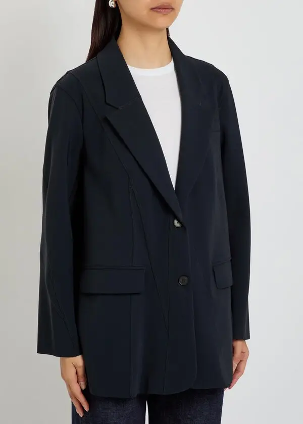High Chatalaine Oversized Jersey Blazer