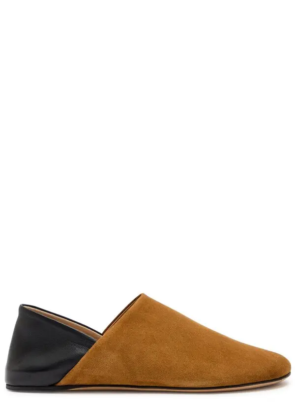 JW Anderson Suede And Leather Babouche Flats