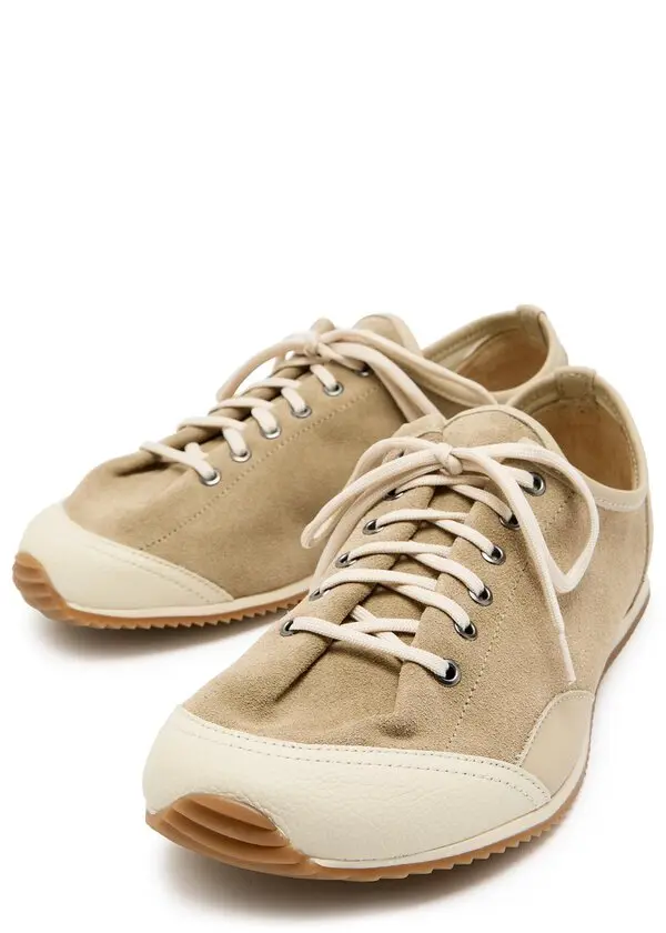 LEMAIRE Gummy Grip Panelled Suede Sneakers