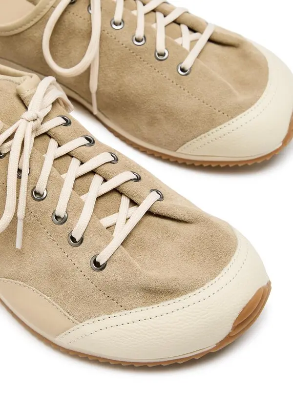 LEMAIRE Gummy Grip Panelled Suede Sneakers