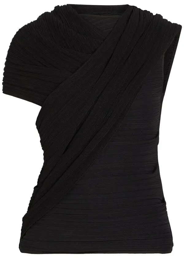 Balmain Layered Textured Close-knit Top