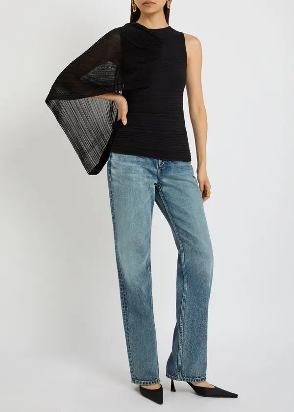 Balmain Layered Textured Close-knit Top