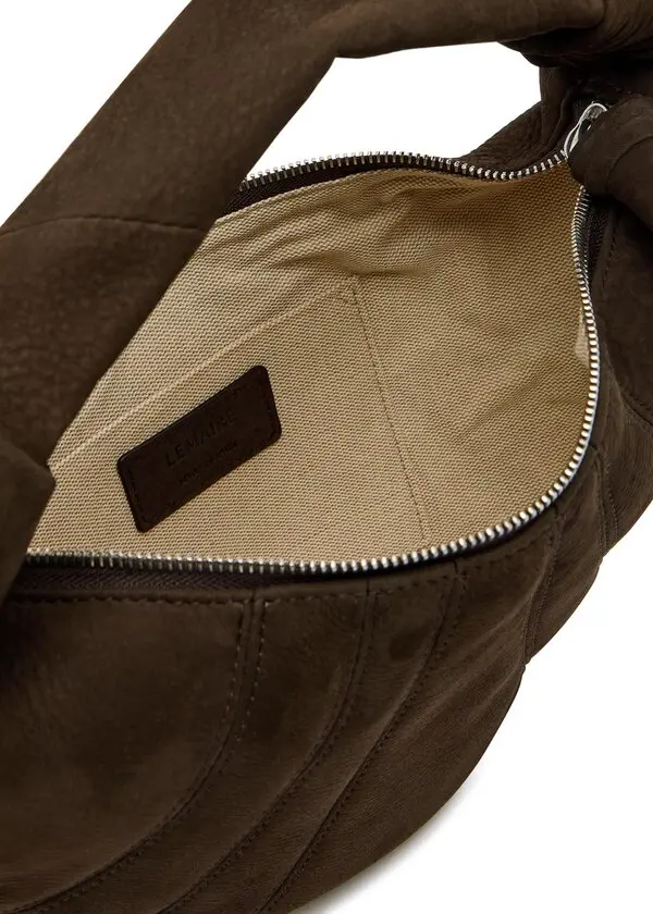 LEMAIRE Fortune Croissant Mini Nubuck Top Handle Bag