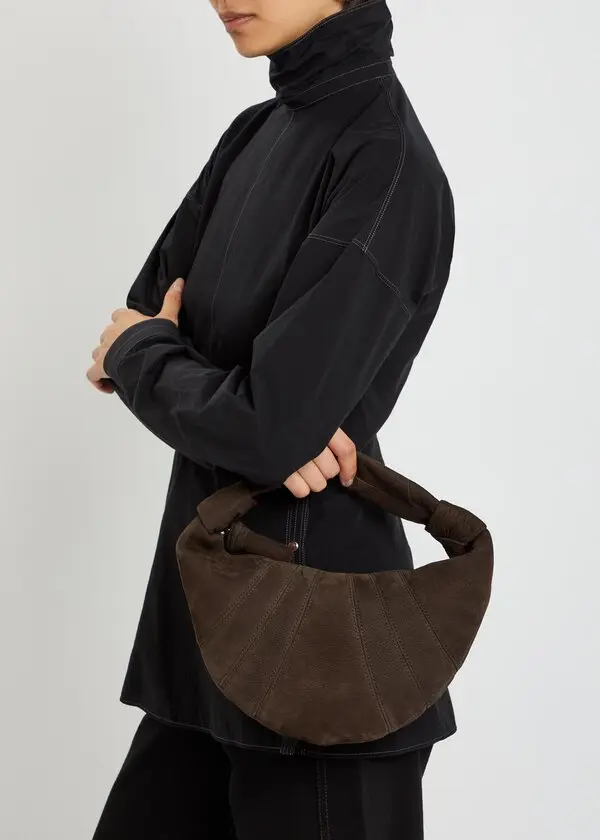 LEMAIRE Fortune Croissant Mini Nubuck Top Handle Bag