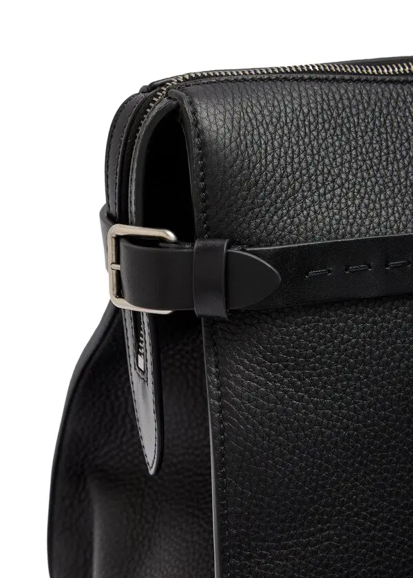 Valentino Garavani Large Grained Leather Tote - Black