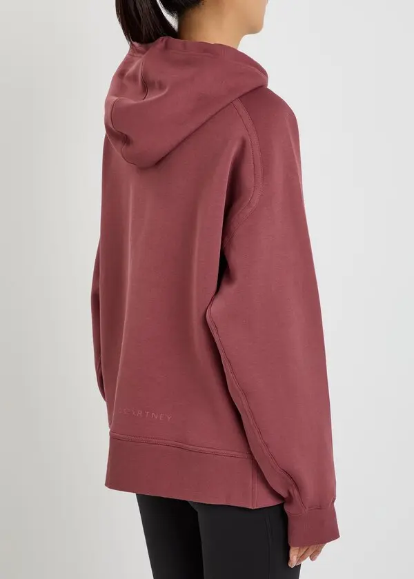 Stella McCartney Adidas X Logo Hooded Cotton-blend Sweatshirt