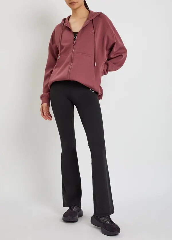 Stella McCartney Adidas X Logo Hooded Cotton-blend Sweatshirt