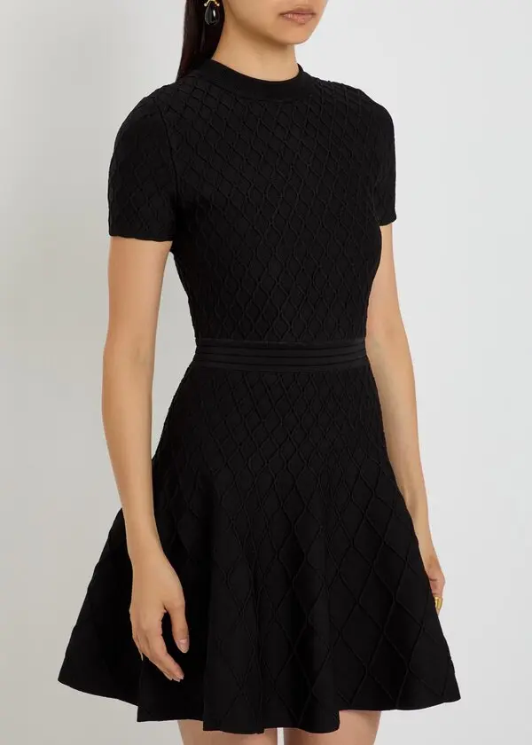 Balmain Textured Close-knit Mini Dress