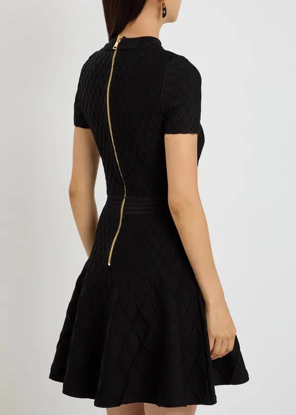 Balmain Textured Close-knit Mini Dress