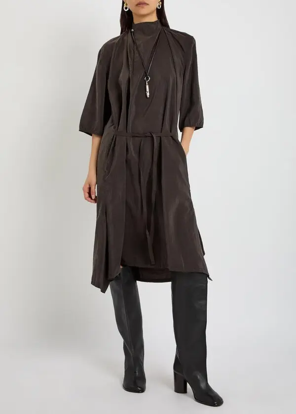 LEMAIRE Silk-blend Midi Dress