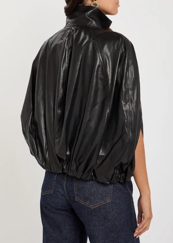 Simkhai Jada Leather Cape Jacket