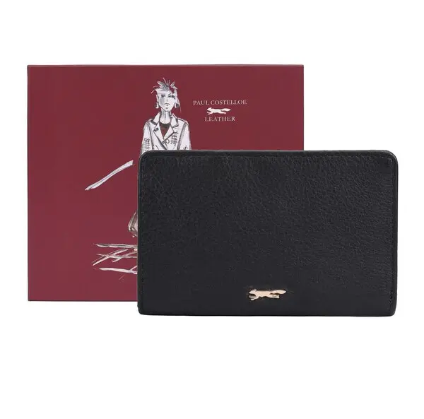 Paul Costelloe Solidago Leather Purse - Black