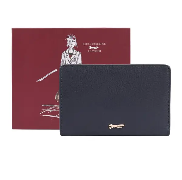 Paul Costelloe Solidago Leather Purse - Blue