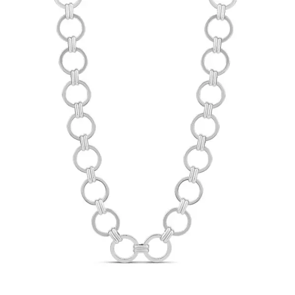 SHYMI Round Link Statet Necklace - Silver