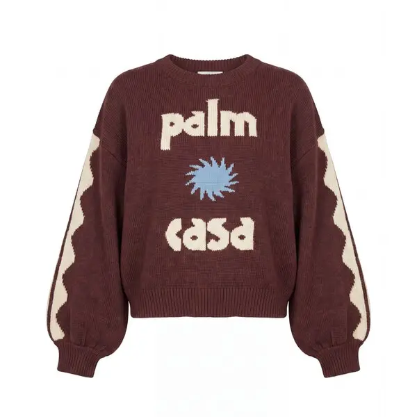 PALM COLLECTIVE Palm Casa Jacquard Knit Sweater