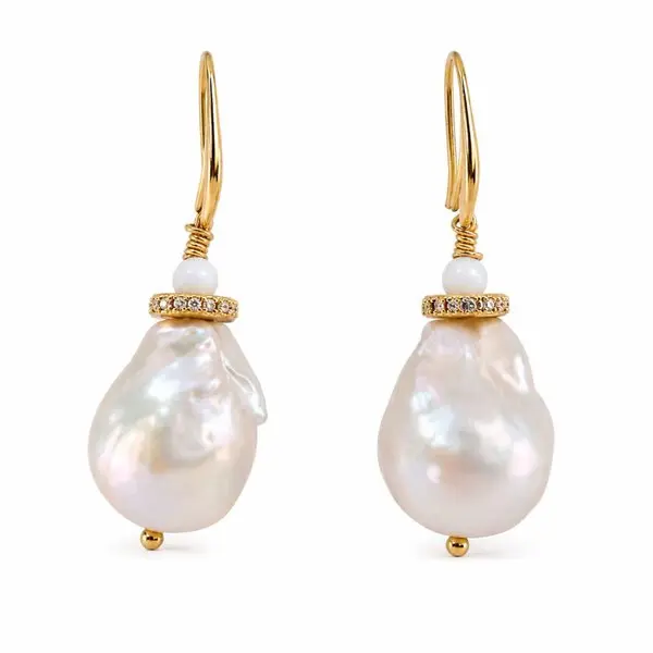 Way To Chic Lumière Earrings - Gold/white
