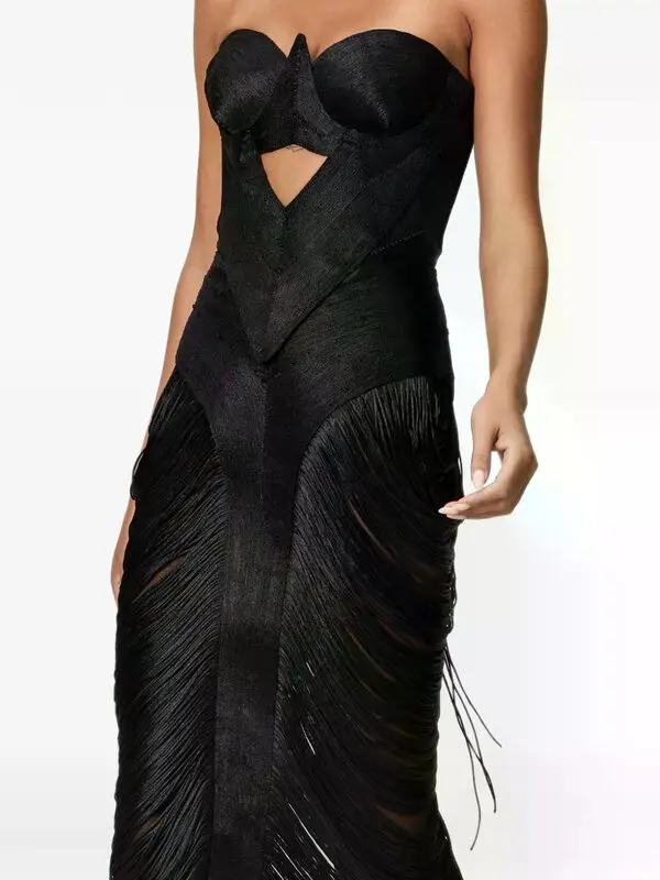 NORINA ST Aura Fringed Midi Dress