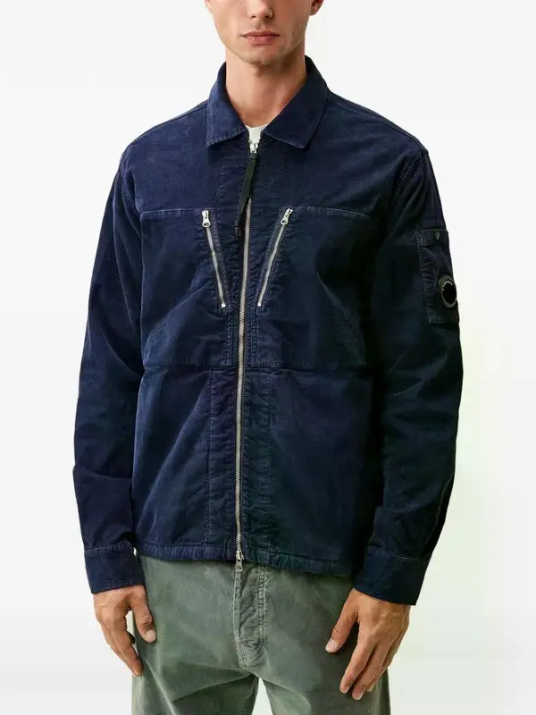 C.P. COMPANY Corduroy Lens Zipped Overshirt
