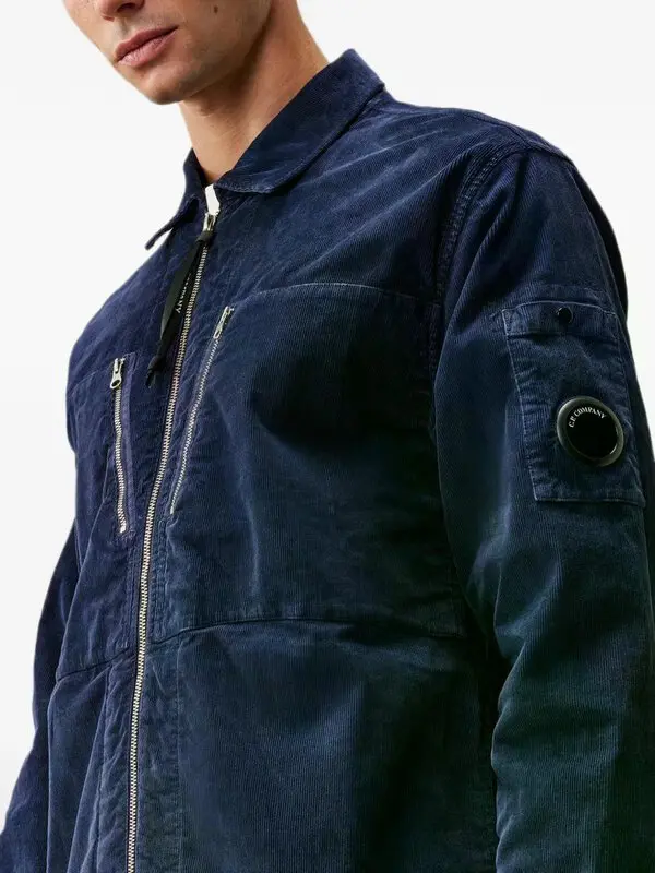 C.P. COMPANY Corduroy Lens Zipped Overshirt