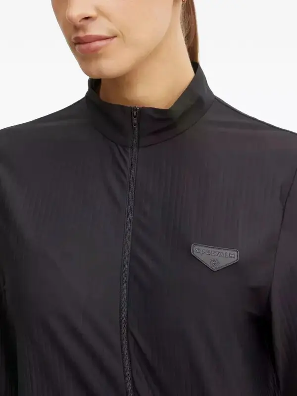SPORTALM Ribbed-knit Zip-up Sweater