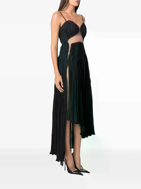 NORINA ST Acatia Cut-out Pleated Asymmetric Dress