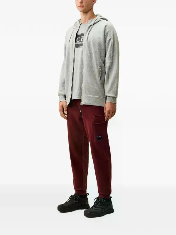 C.P. COMPANY Diagonal Raised Fleece Lens Sweatpants