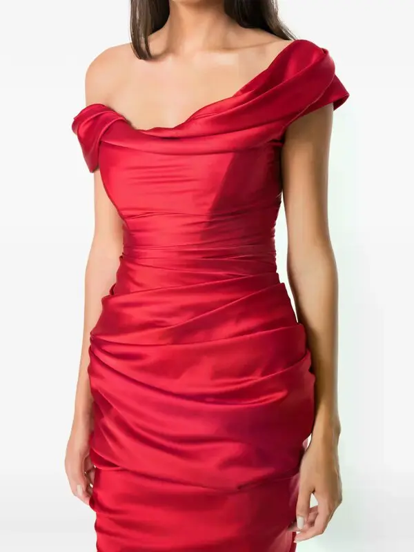 NORINA ST Draped Off-shoulder Maxi Dress