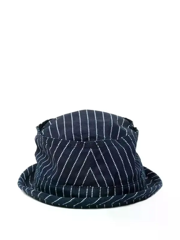SUGAR CANE JEANS Stripe-pattern Bucket Hat