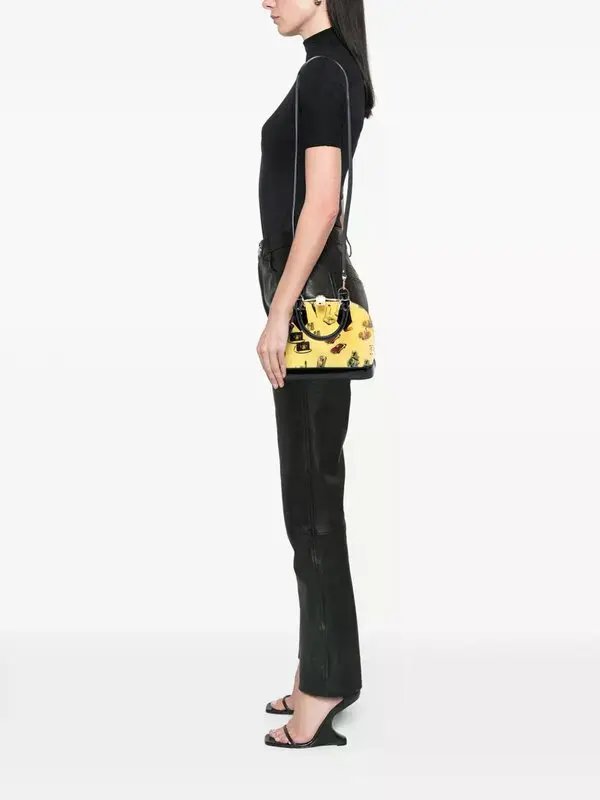 LOUIS VUITTON 2015 Monogram Vernis Stickers Alma Bb Satchel