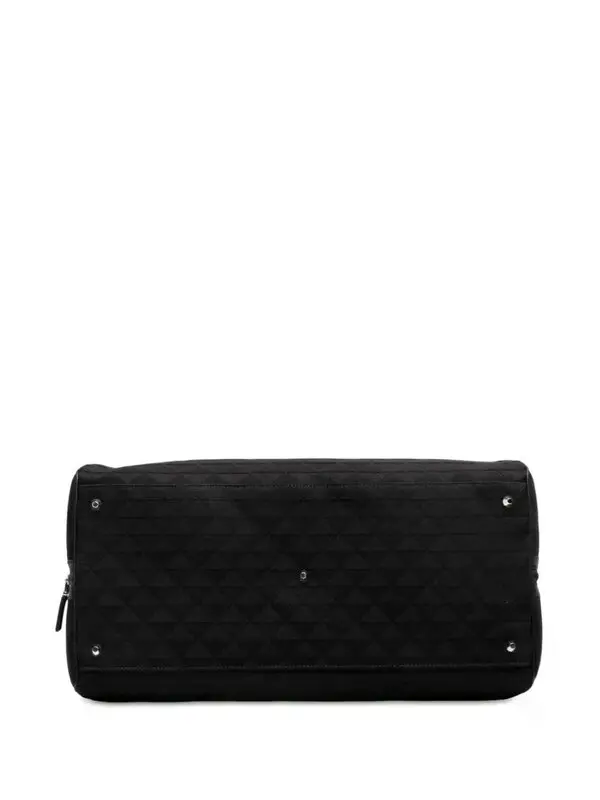 Prada 2013-2026 Saffiano Trimmed Embroidered Fabric Travel Bag