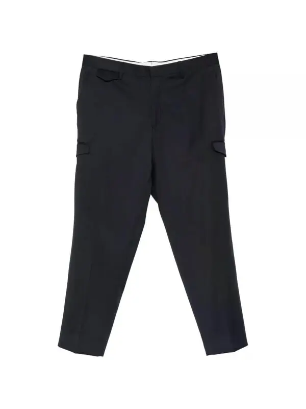 BRIGLIA 1949 Havanas Cropped Cargo Pants - Blue