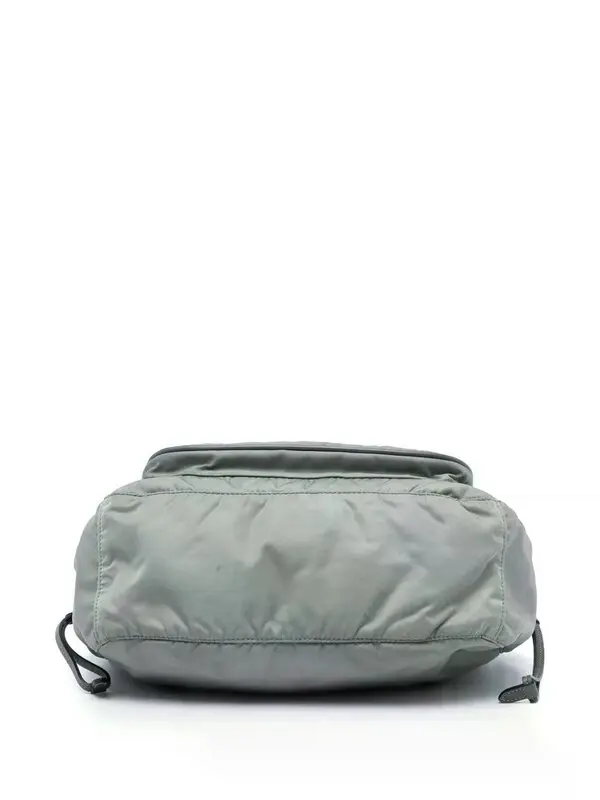 Prada Saffiano Trimmed Tessuto Zip Top Cross Body Bag