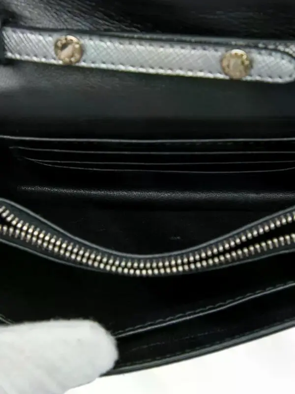 Prada 2010-2026 Saffiano Wallet On Strap Crossbody Bag