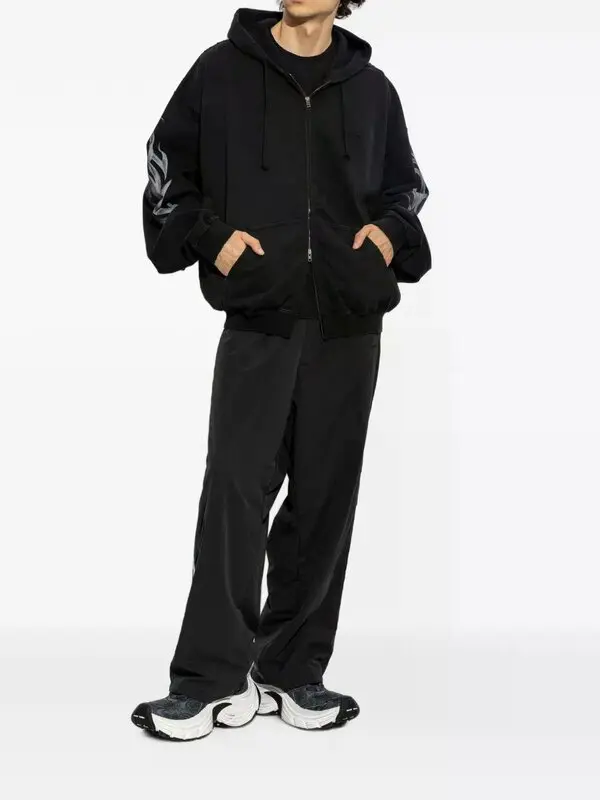 Vetements Tribal-print Zip-up Hoodie