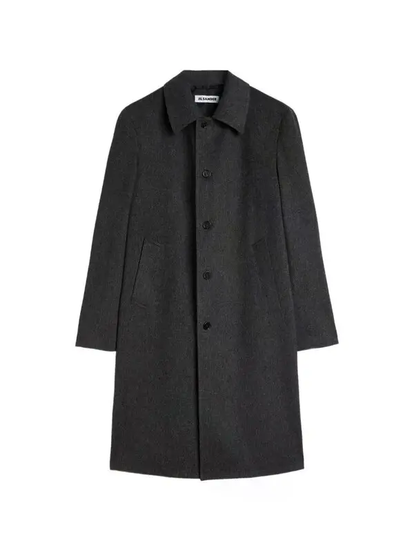 JIL SANDER Single-breasted Wool Coat