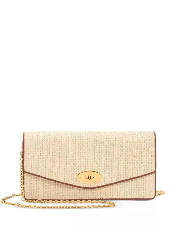 Mulberry Postman's Lock Woven Clutch Bag - Neutrals